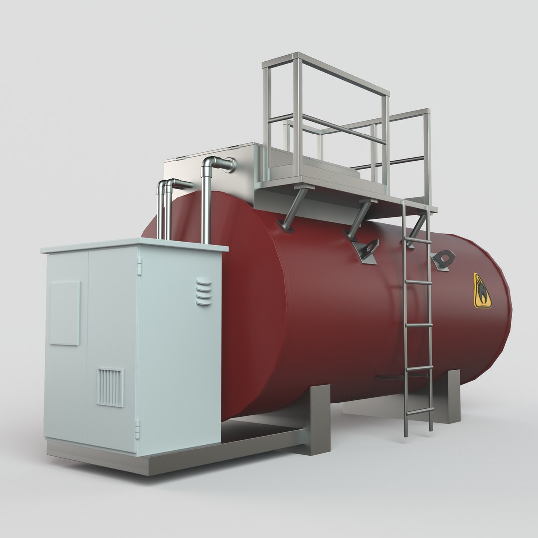 Storage Tank 3D Model - TurboSquid 1528546