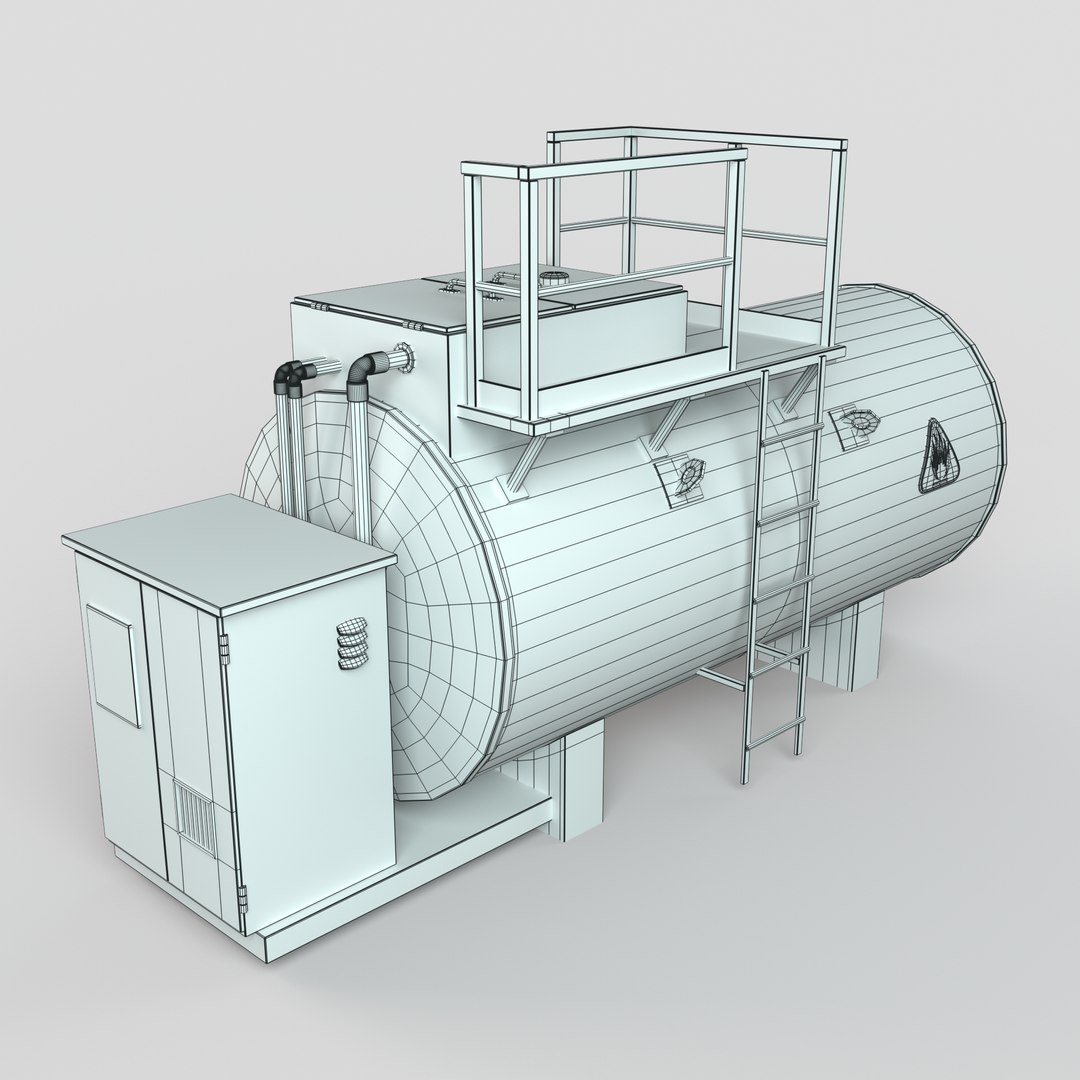 Storage Tank 3D Model - TurboSquid 1528546
