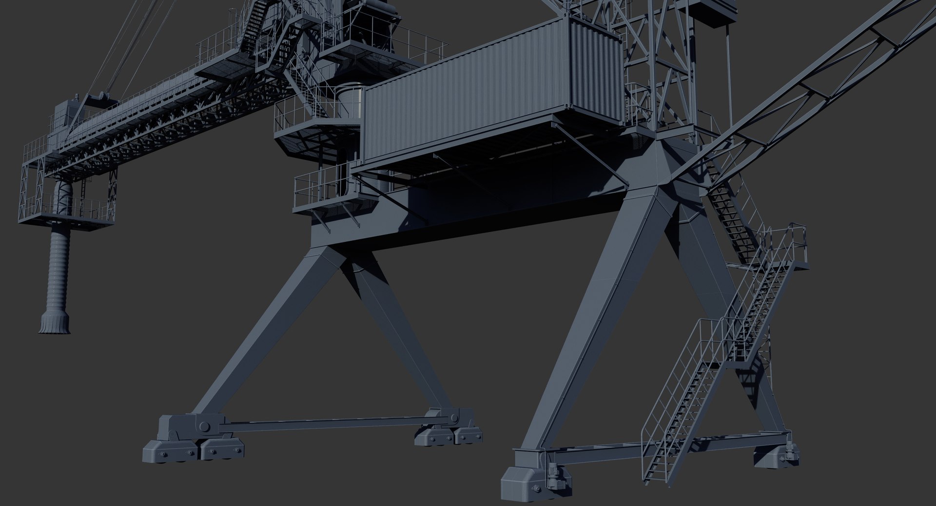 3D Shiploader Ship Loader Model - TurboSquid 1164553