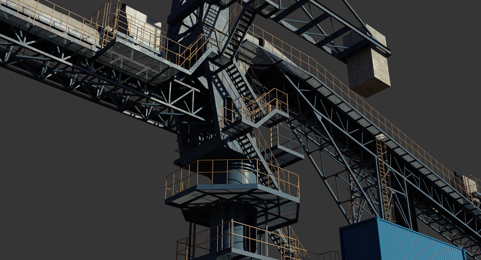 3D Shiploader Ship Loader Model - TurboSquid 1164553