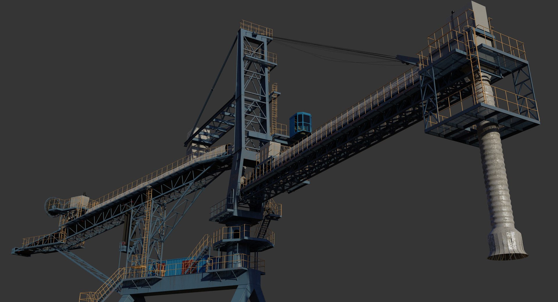3D Shiploader Ship Loader Model - TurboSquid 1164553
