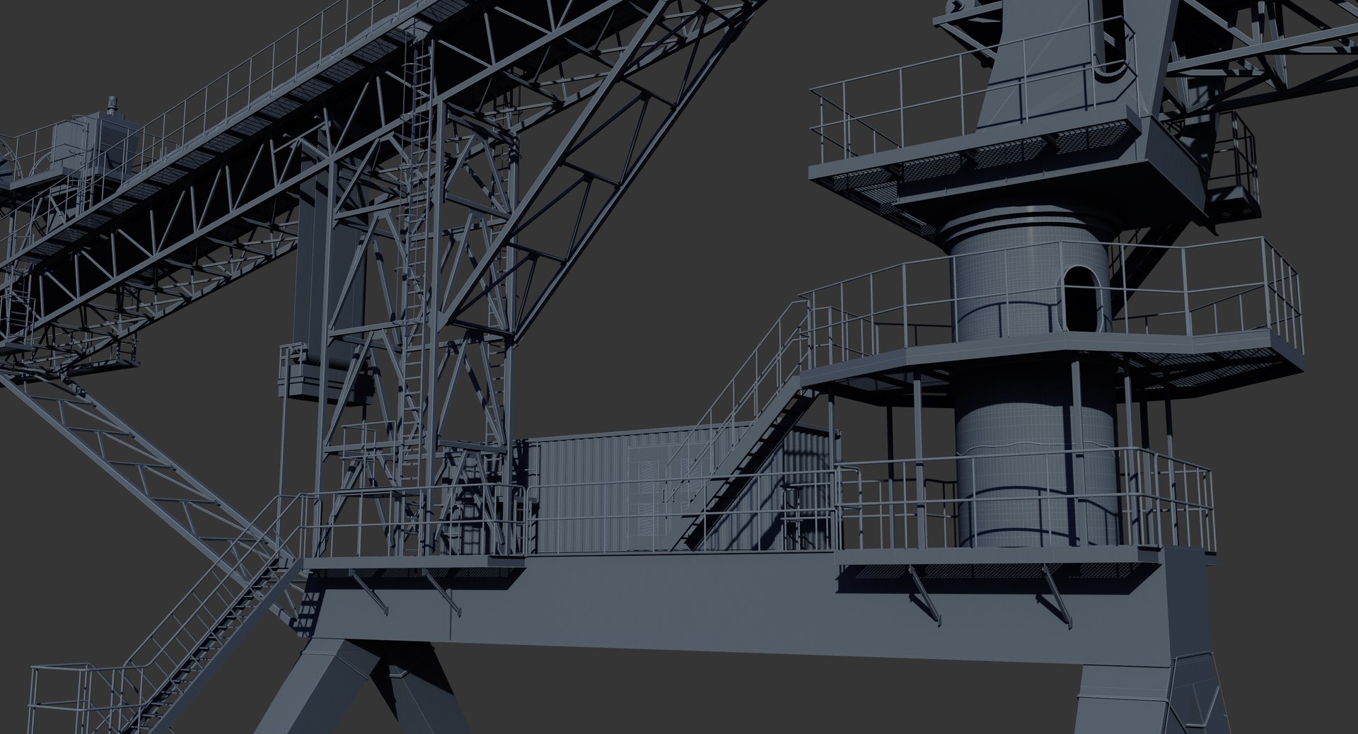 3D Shiploader Ship Loader Model - TurboSquid 1164553