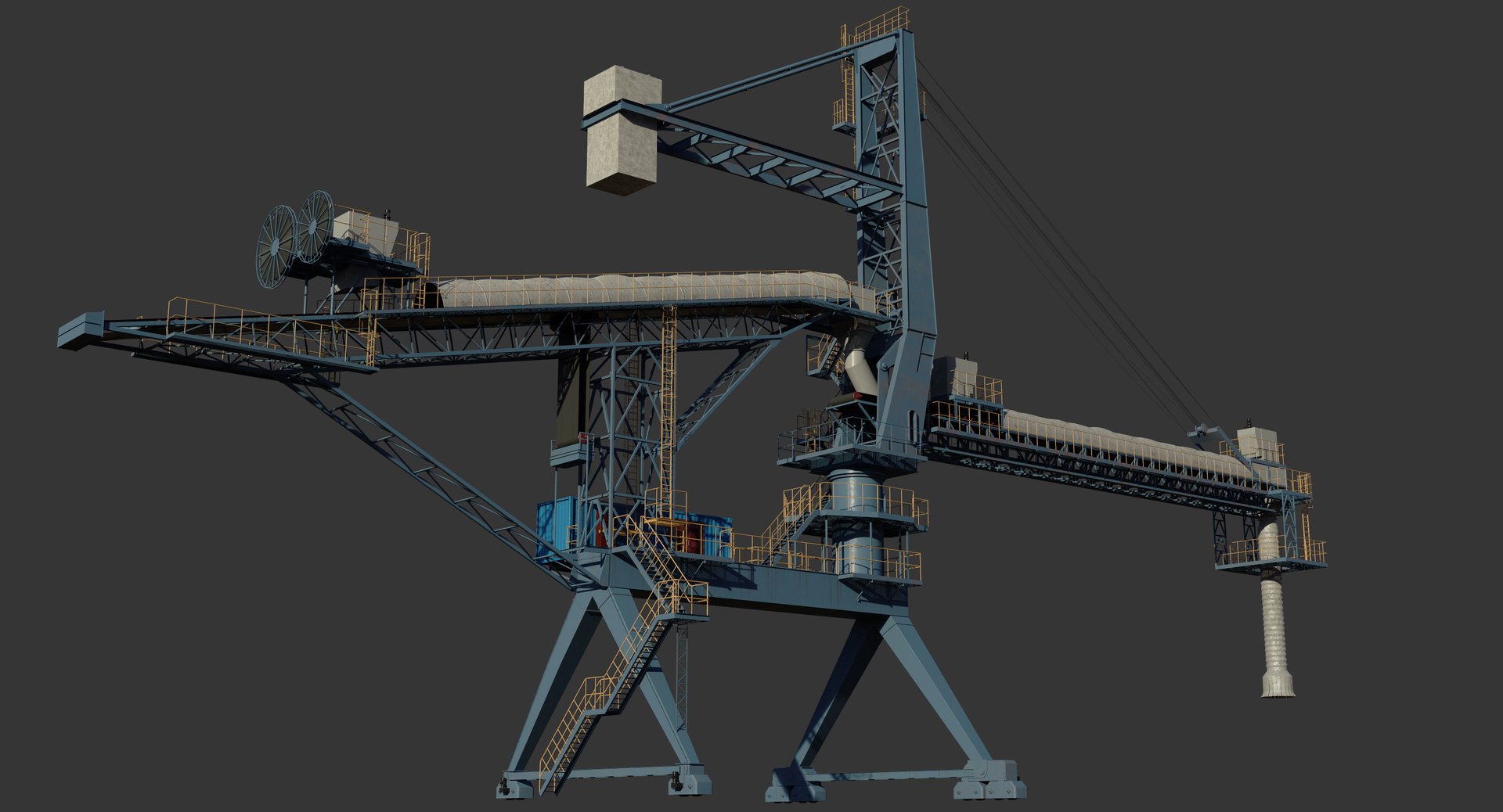 3D Shiploader Ship Loader Model - TurboSquid 1164553