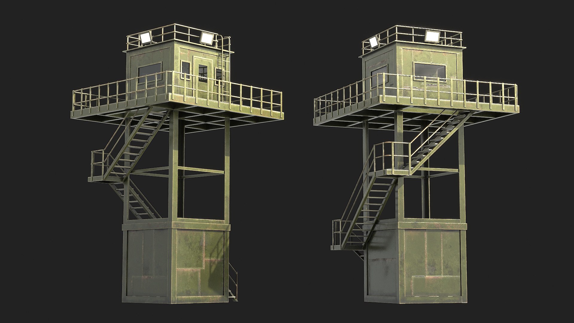 Watchtowers V4 3D Model - TurboSquid 2408528
