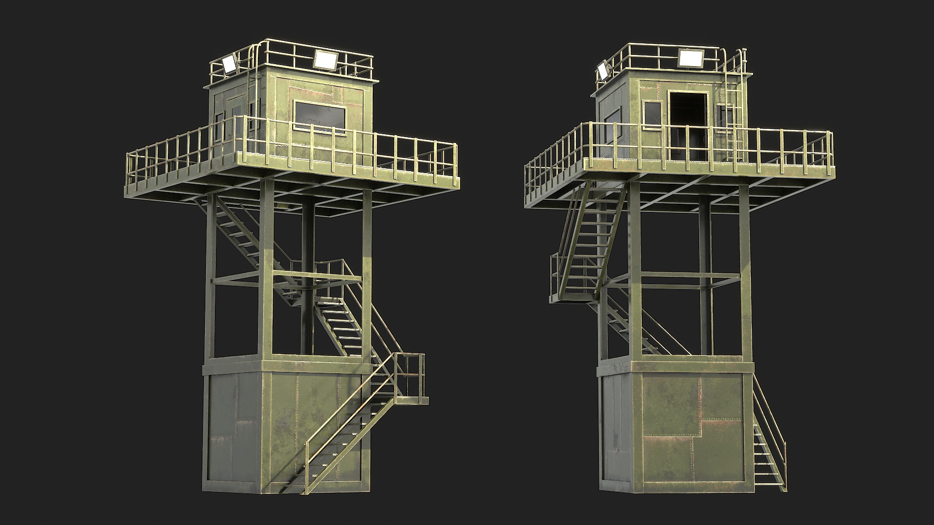 Watchtowers V4 3D Model - TurboSquid 2408528
