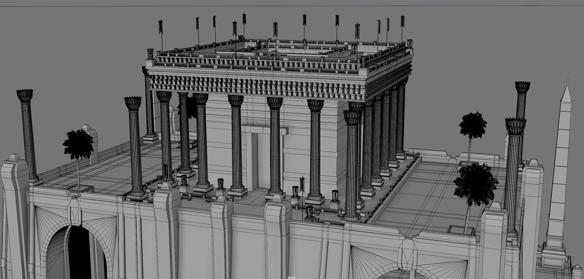 3D Fantasy Babylonian Temple - TurboSquid 2424324