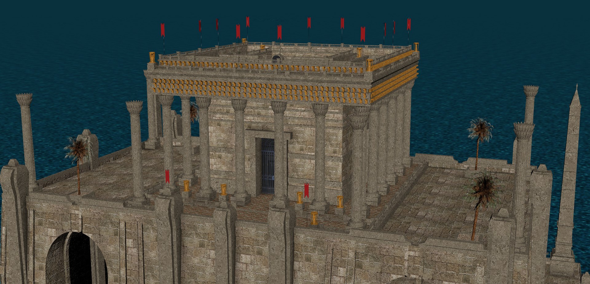 3D Fantasy Babylonian Temple - TurboSquid 2424324