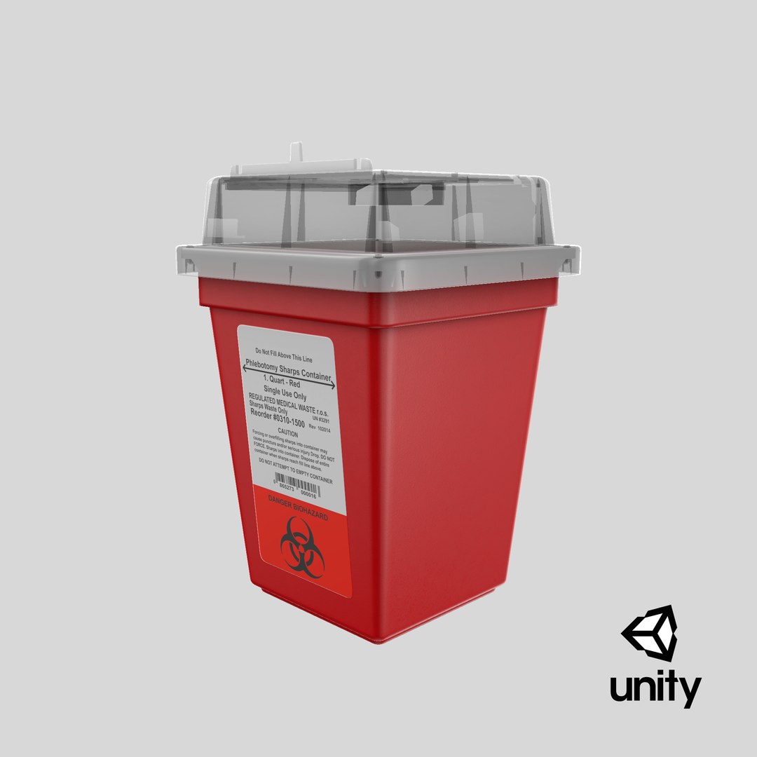Hazardous Waste Container 3D - TurboSquid 1925438