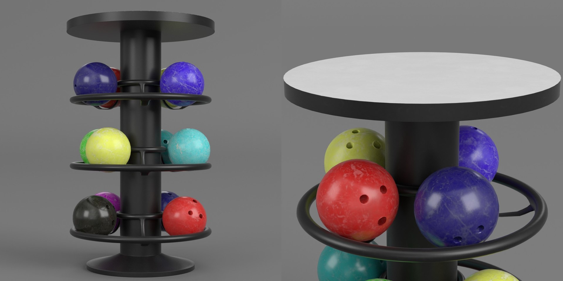 3D Model Bowling Table Rack 1 - TurboSquid 1156495