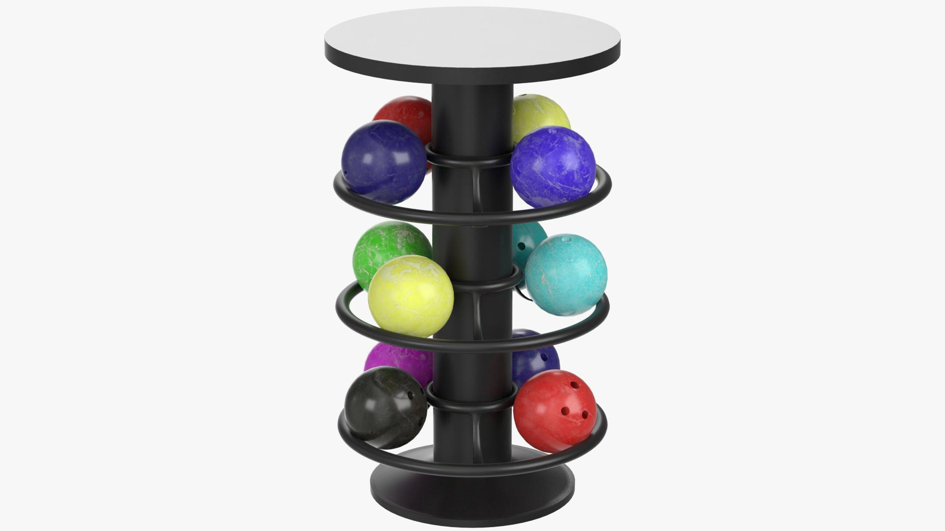 3D Model Bowling Table Rack 1 - TurboSquid 1156495
