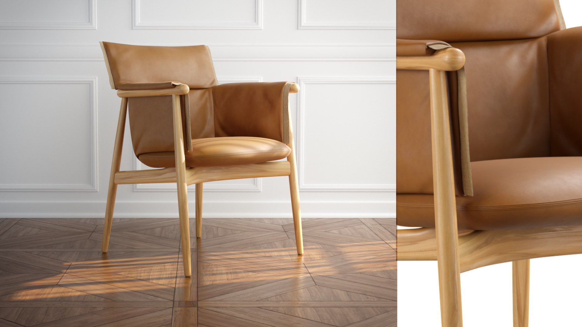 3D Embrace Chair Carl Hansen Son - TurboSquid 2084586