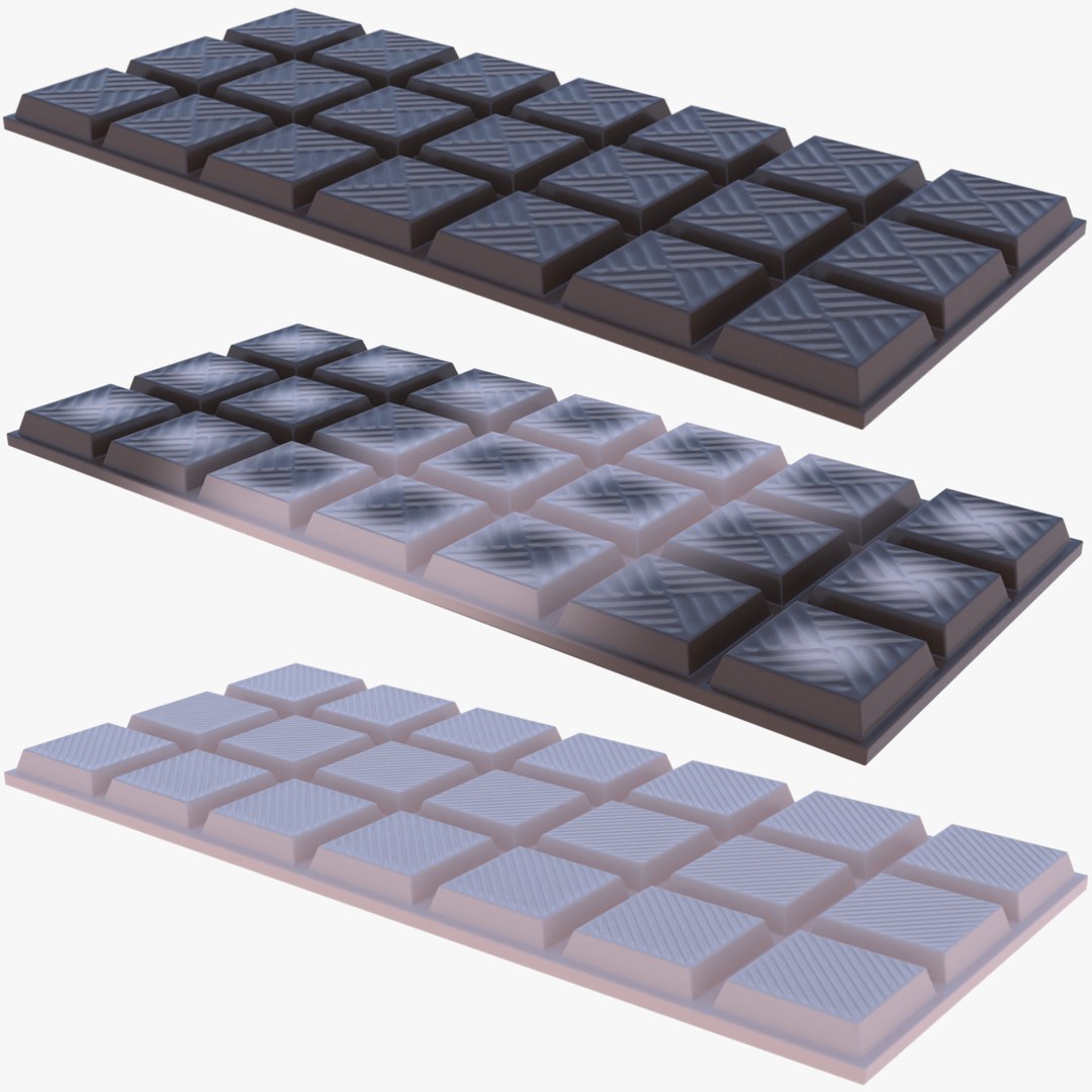 3D Chocolate Bars Collection - TurboSquid 2118932