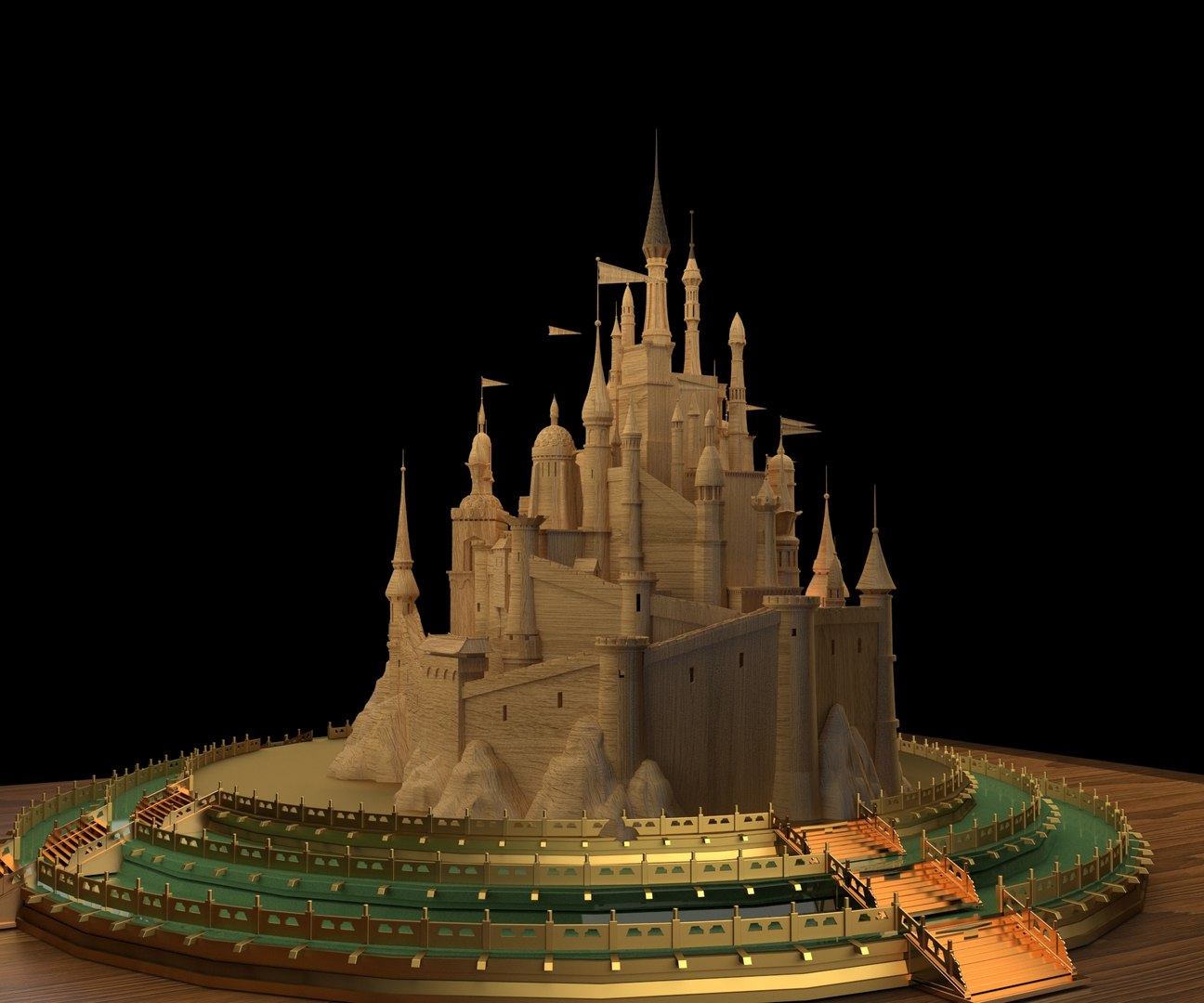 Chinese Ancient Castle 3D - TurboSquid 1993512