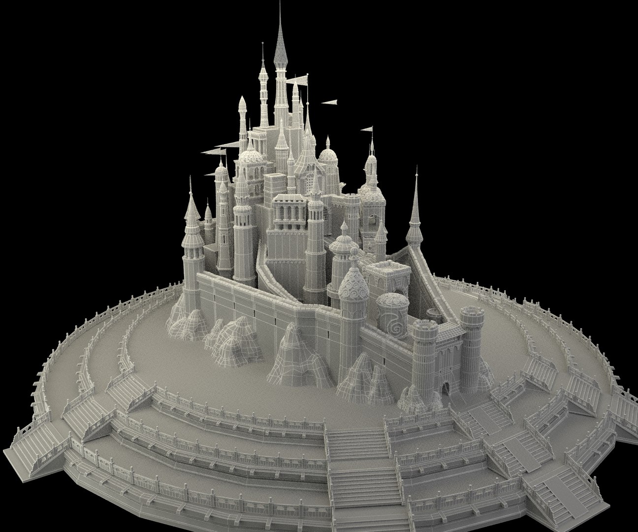 Chinese Ancient Castle 3D - TurboSquid 1993512