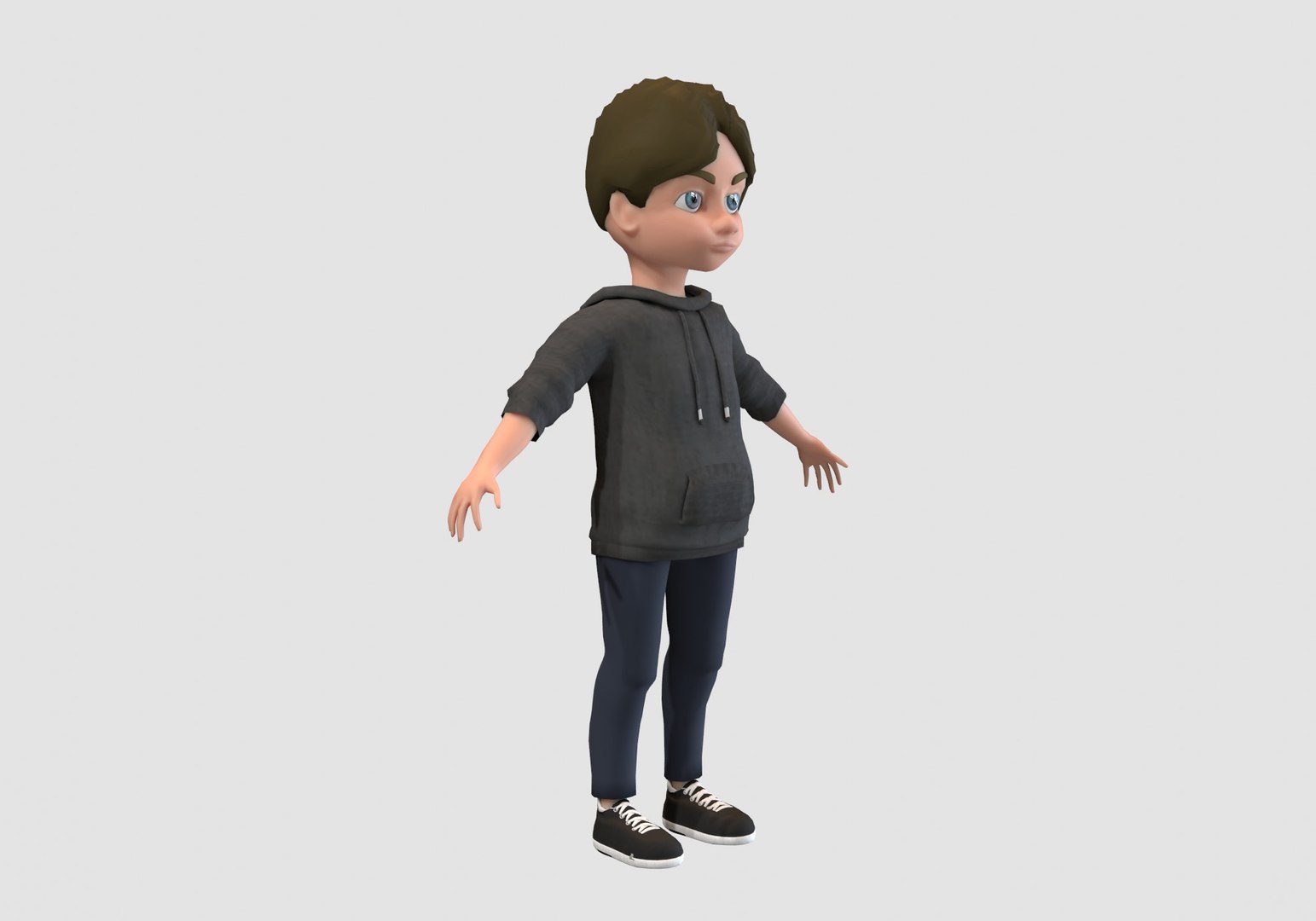 3D young cartoon kid model - TurboSquid 1910354