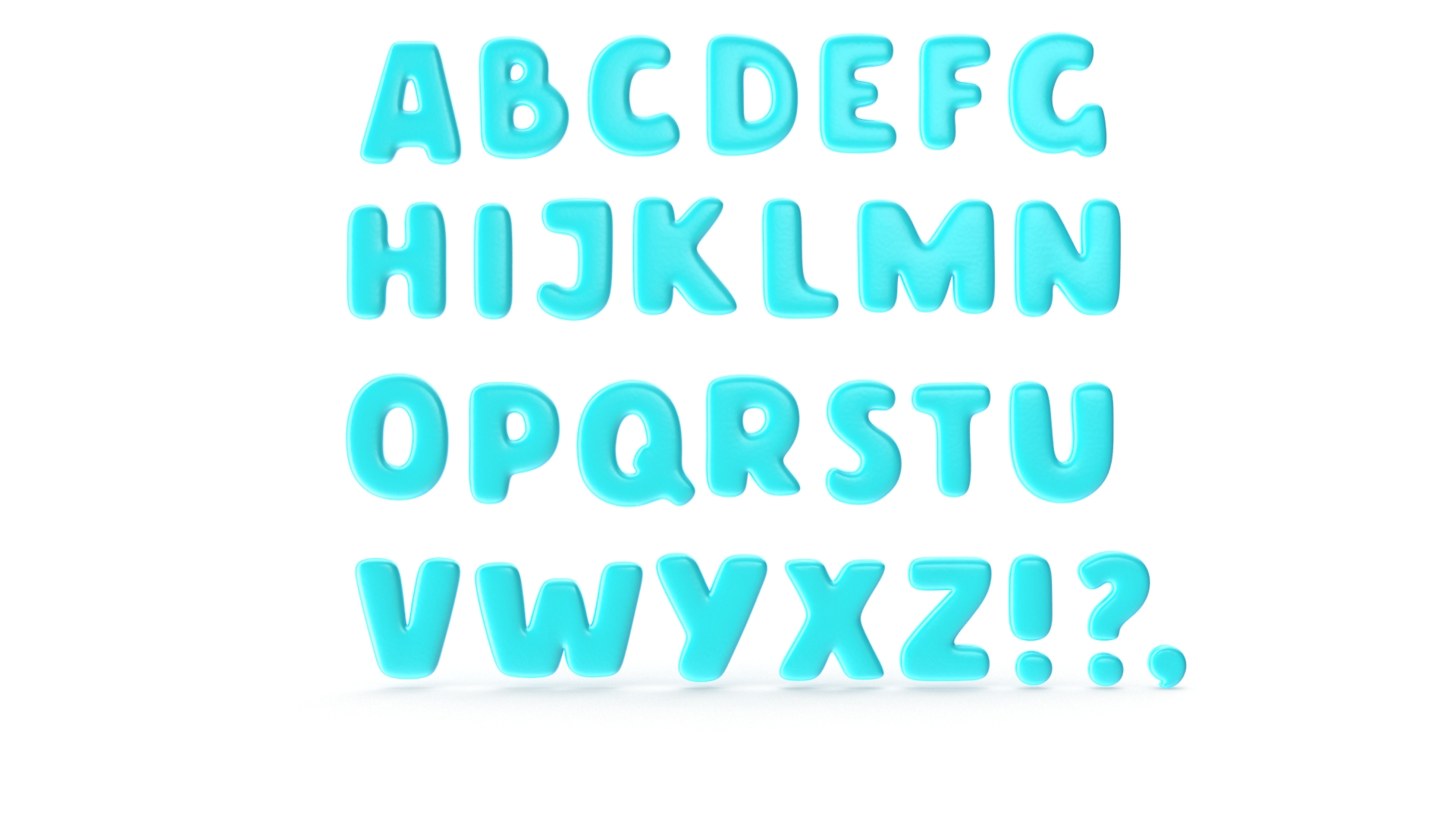 Cartoon Alphabet 3D - TurboSquid 2208704