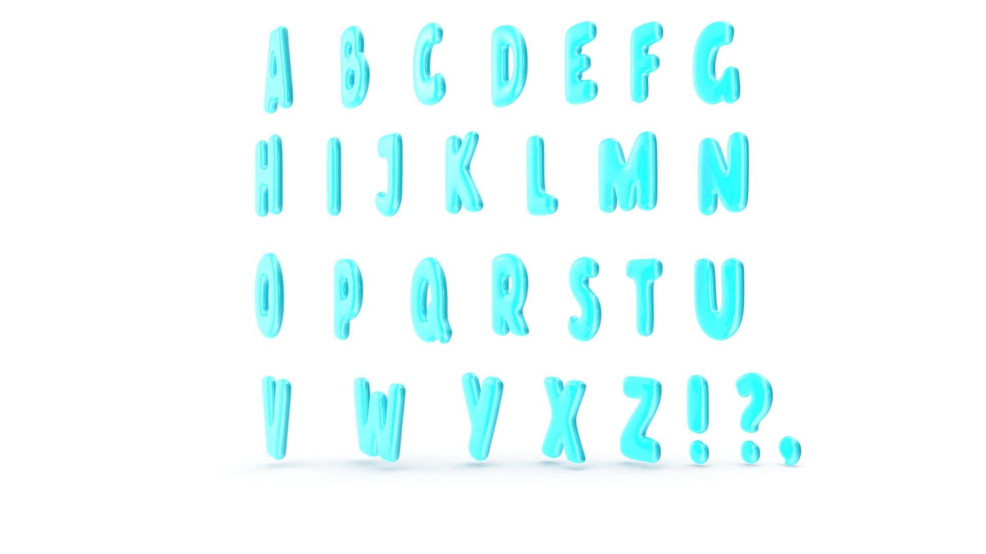 Cartoon Alphabet 3D - TurboSquid 2208704