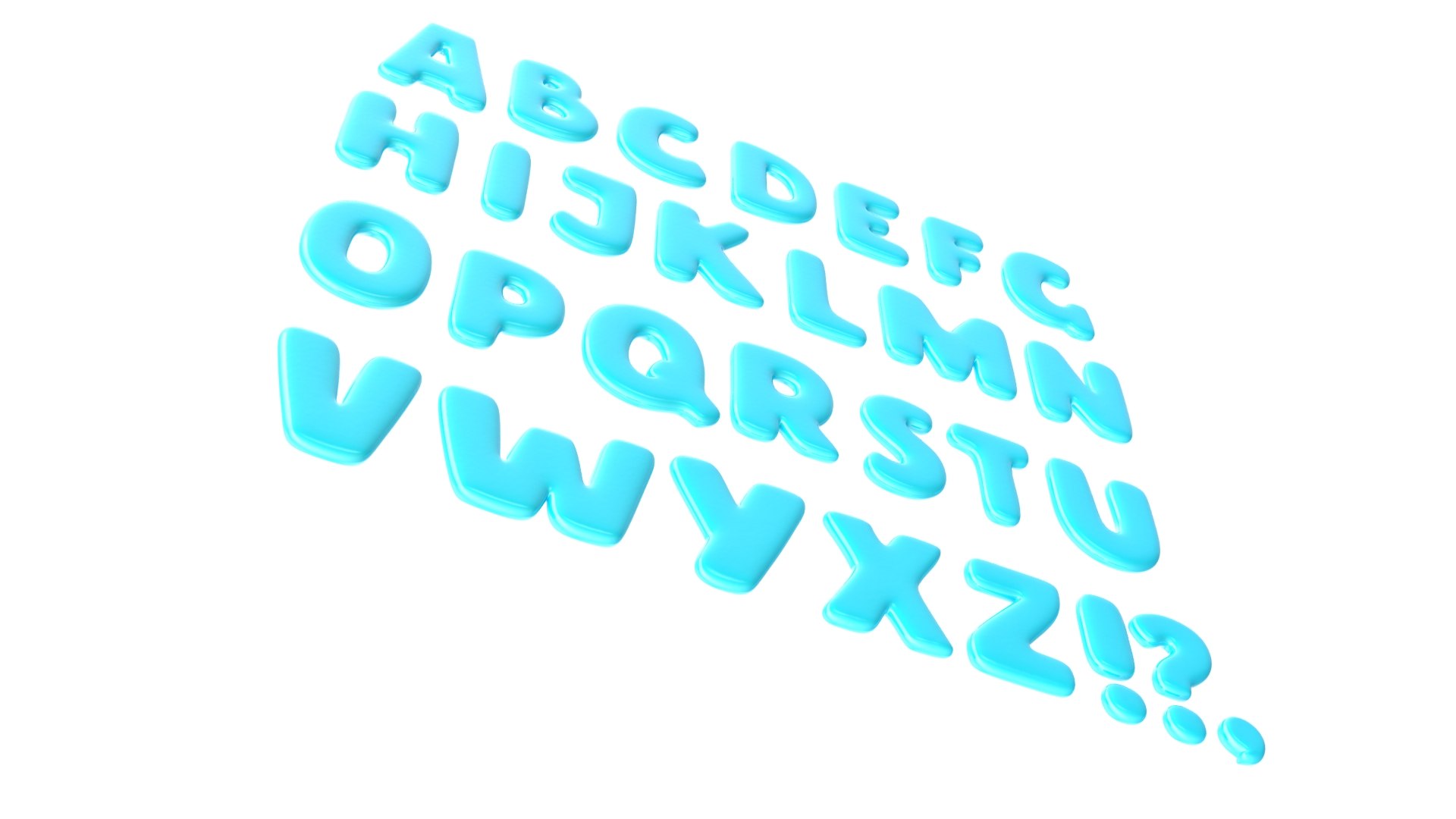 Cartoon Alphabet 3D - TurboSquid 2208704