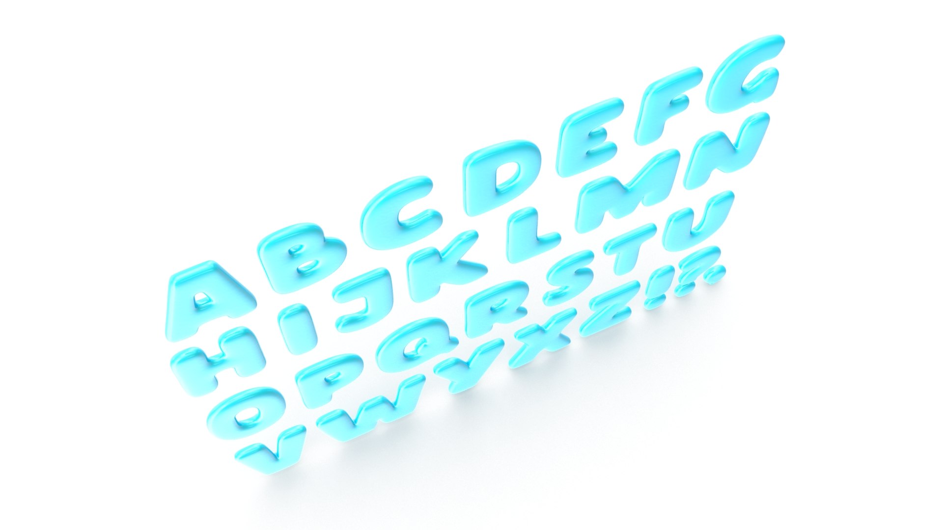 Cartoon Alphabet 3D - TurboSquid 2208704