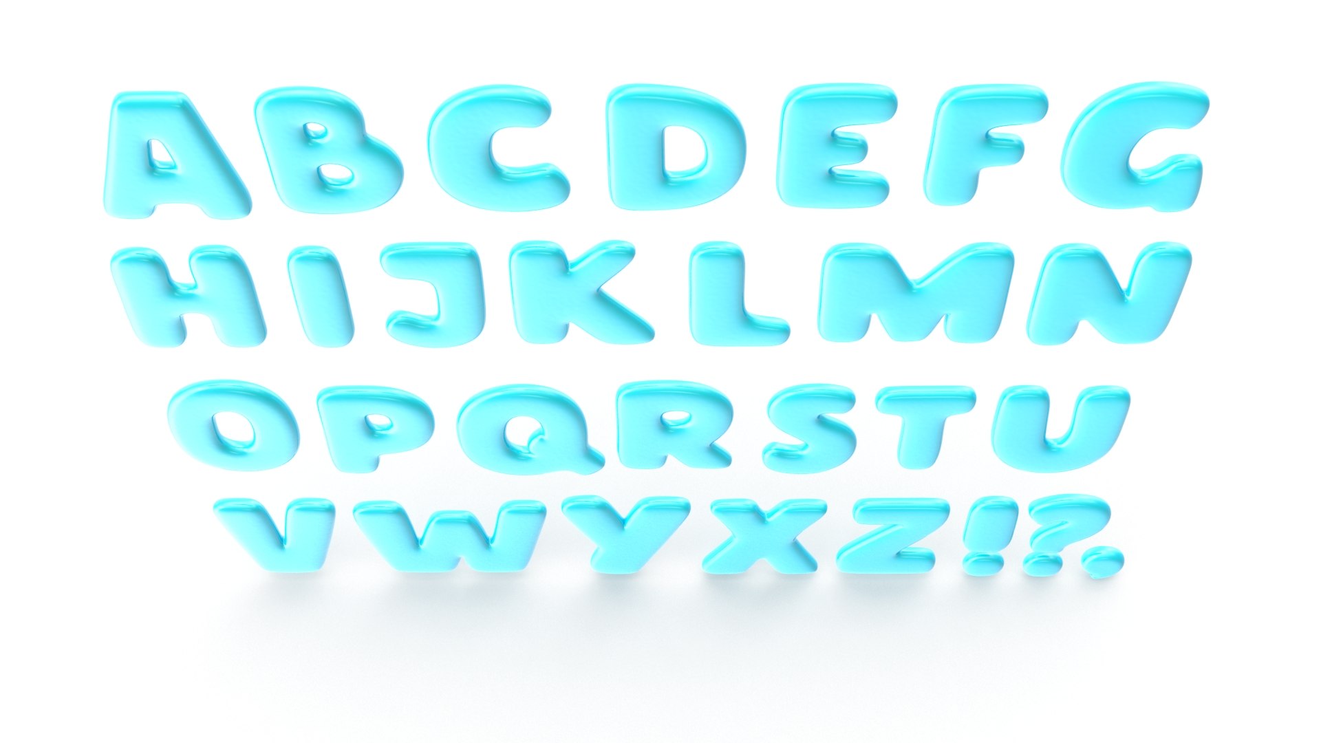 Cartoon Alphabet 3D - TurboSquid 2208704