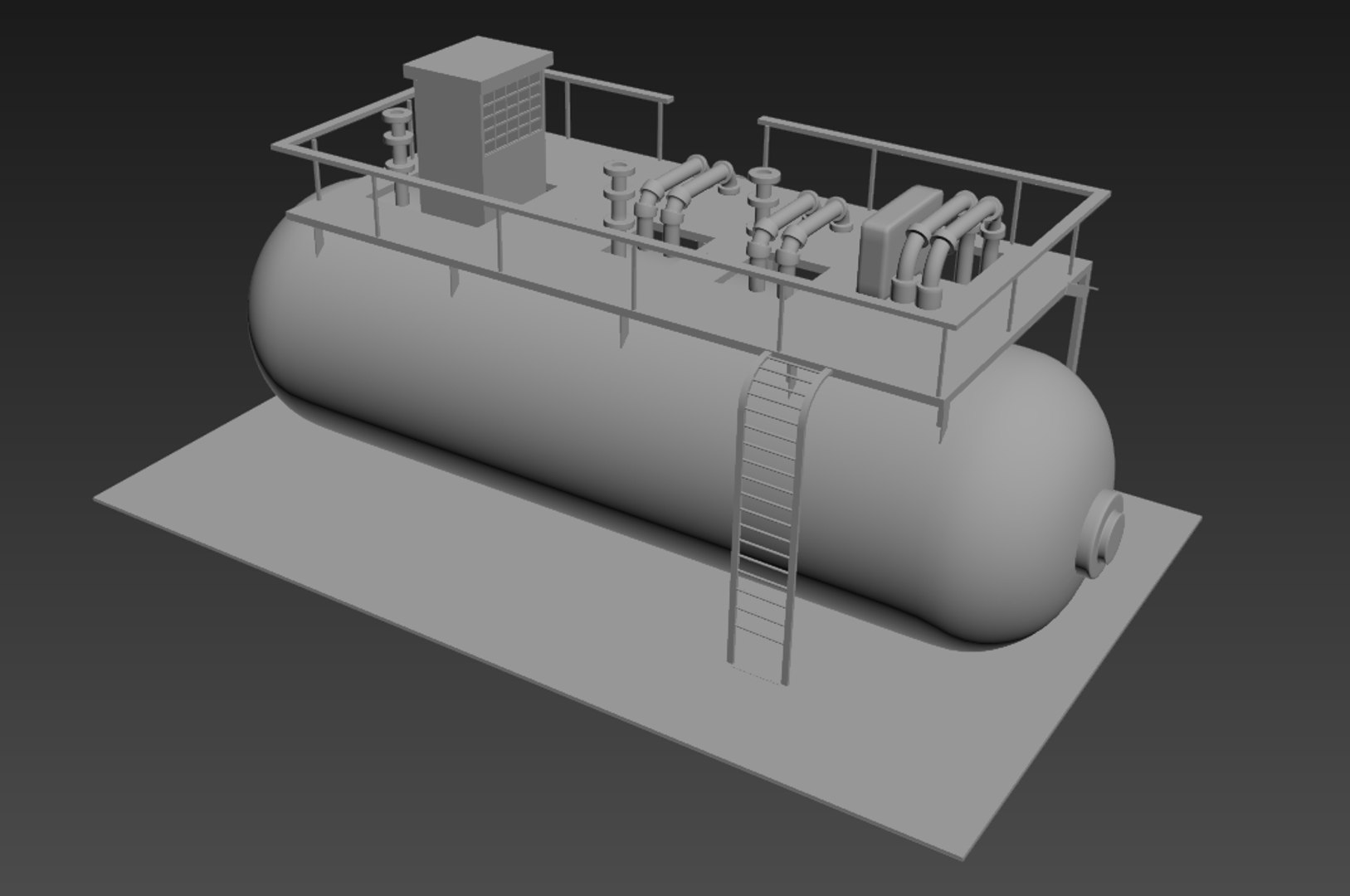 Oil Tank 3D Model - TurboSquid 1163776