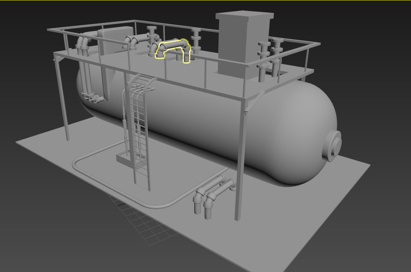 Oil Tank 3D Model - TurboSquid 1163776