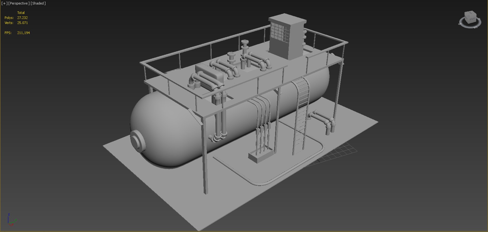 Oil Tank 3D Model - TurboSquid 1163776