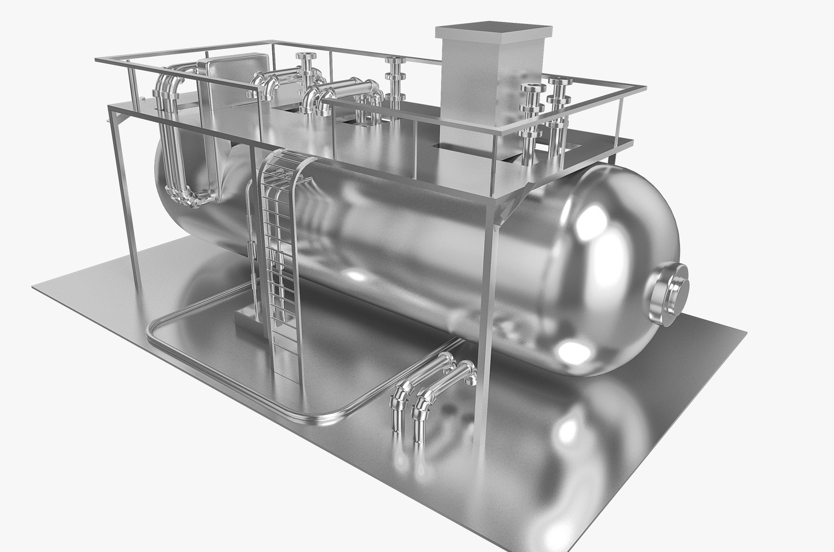 Oil Tank 3D Model - TurboSquid 1163776