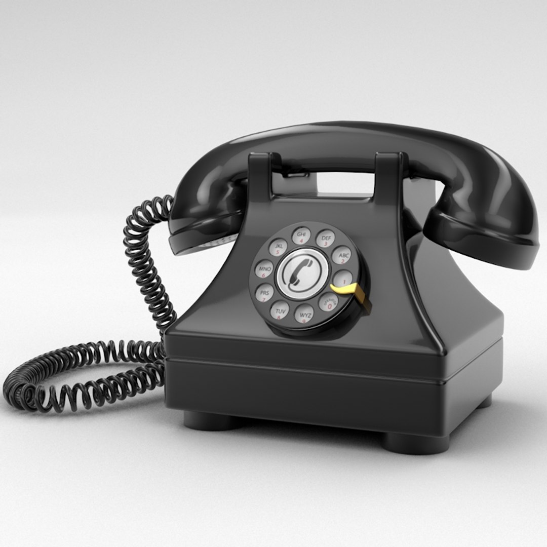 Obj Retro Rotary Phone