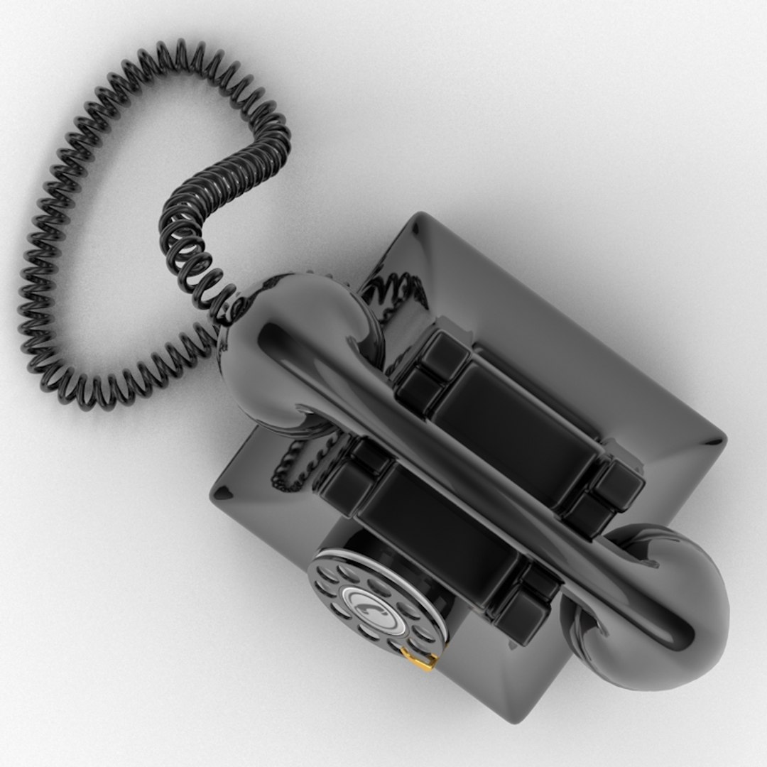 Obj Retro Rotary Phone