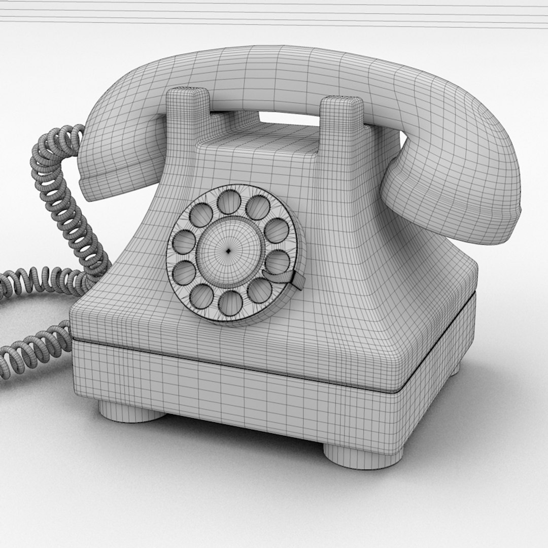 Obj Retro Rotary Phone