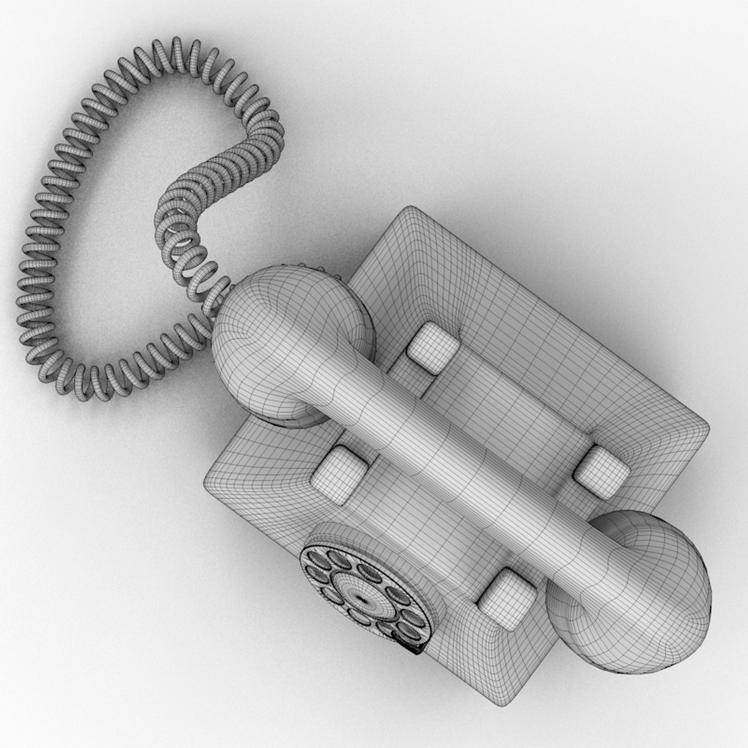 Obj Retro Rotary Phone