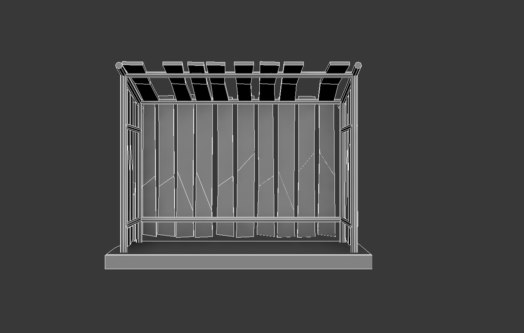 realistic bus stop 3d max