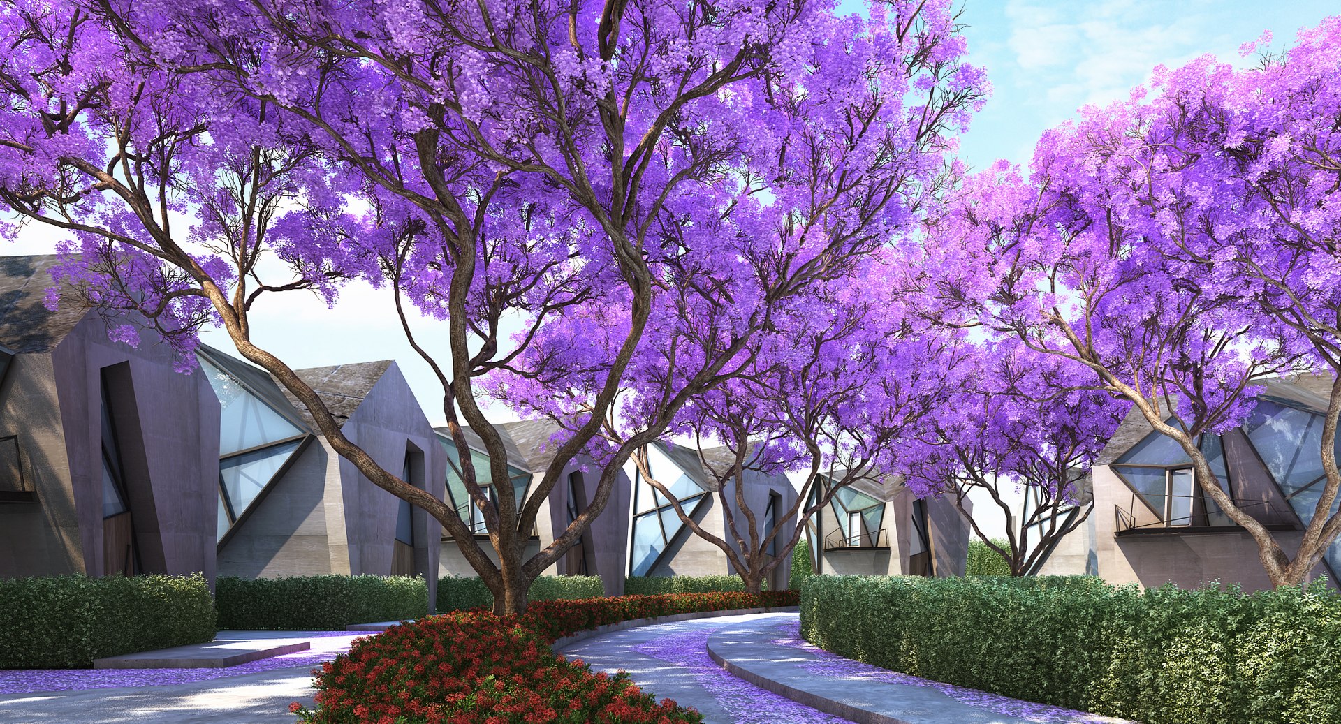 3d Flower Tree Model