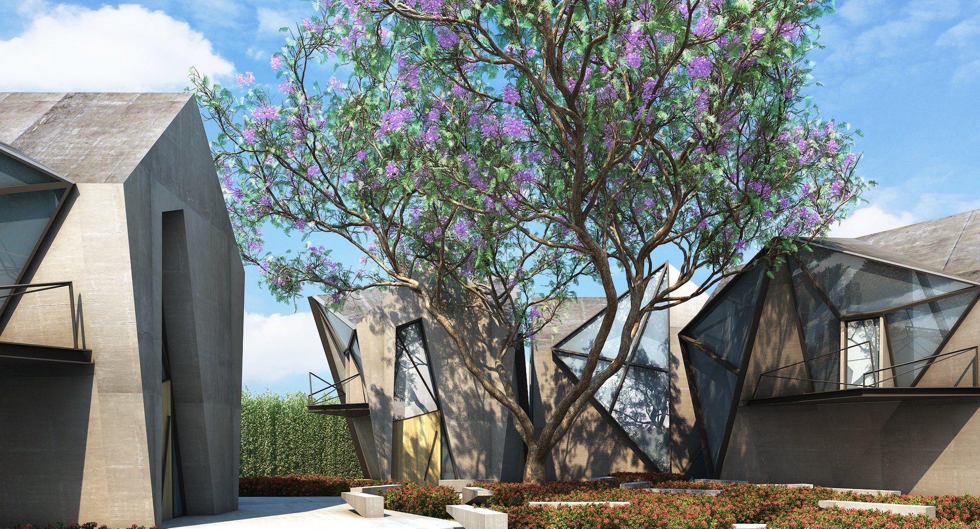 3d Flower Tree Model