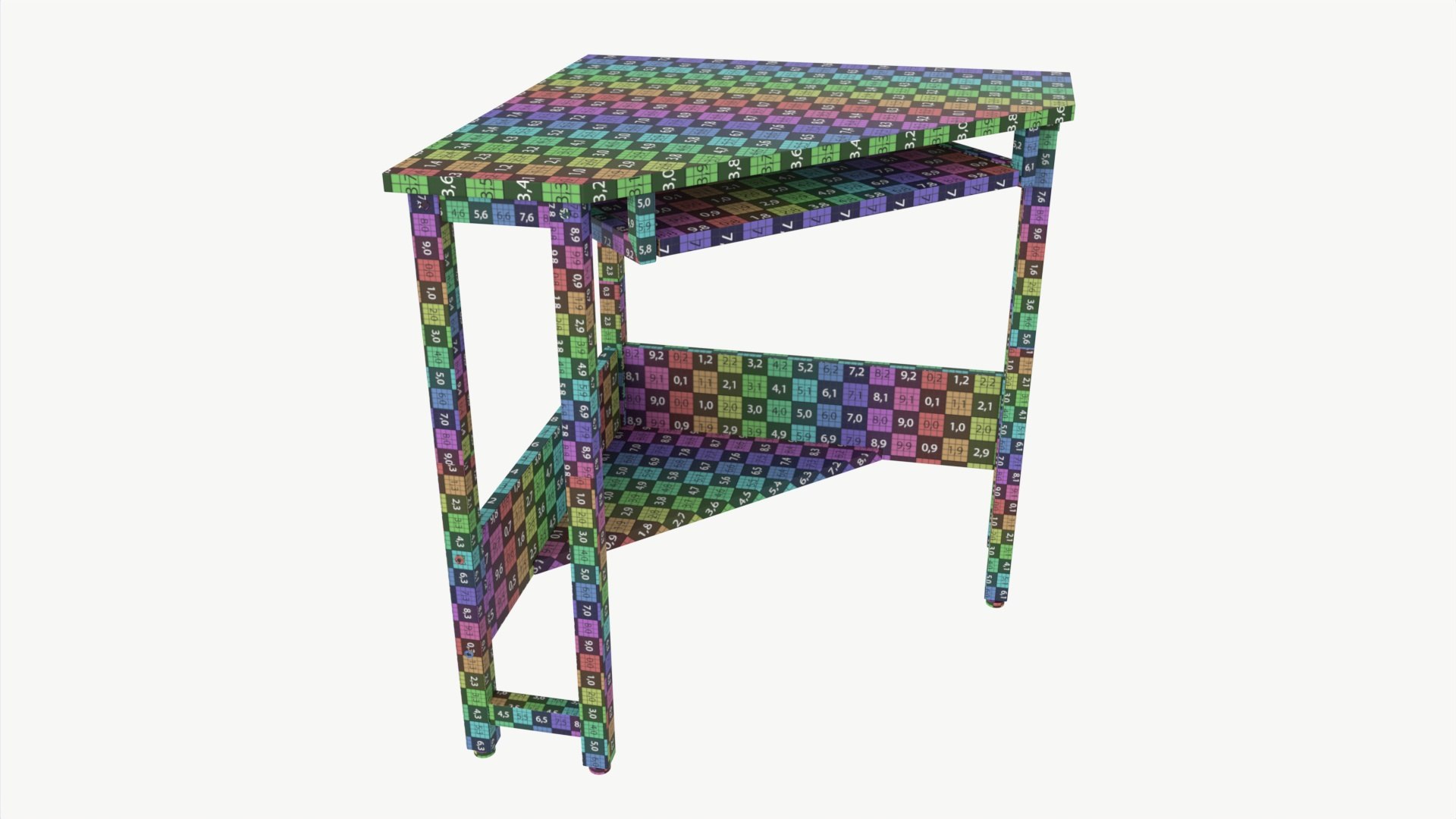 3D Corner Computer Desk - TurboSquid 1988064