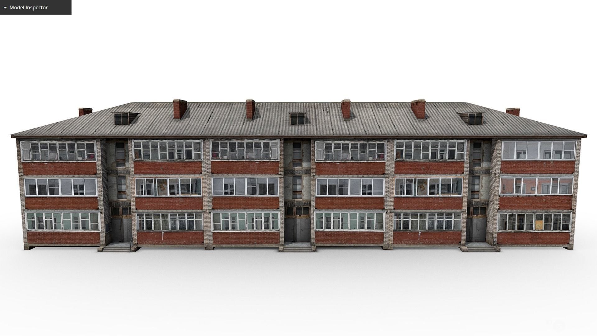 3 Storey Residential Building 3D - TurboSquid 1816078