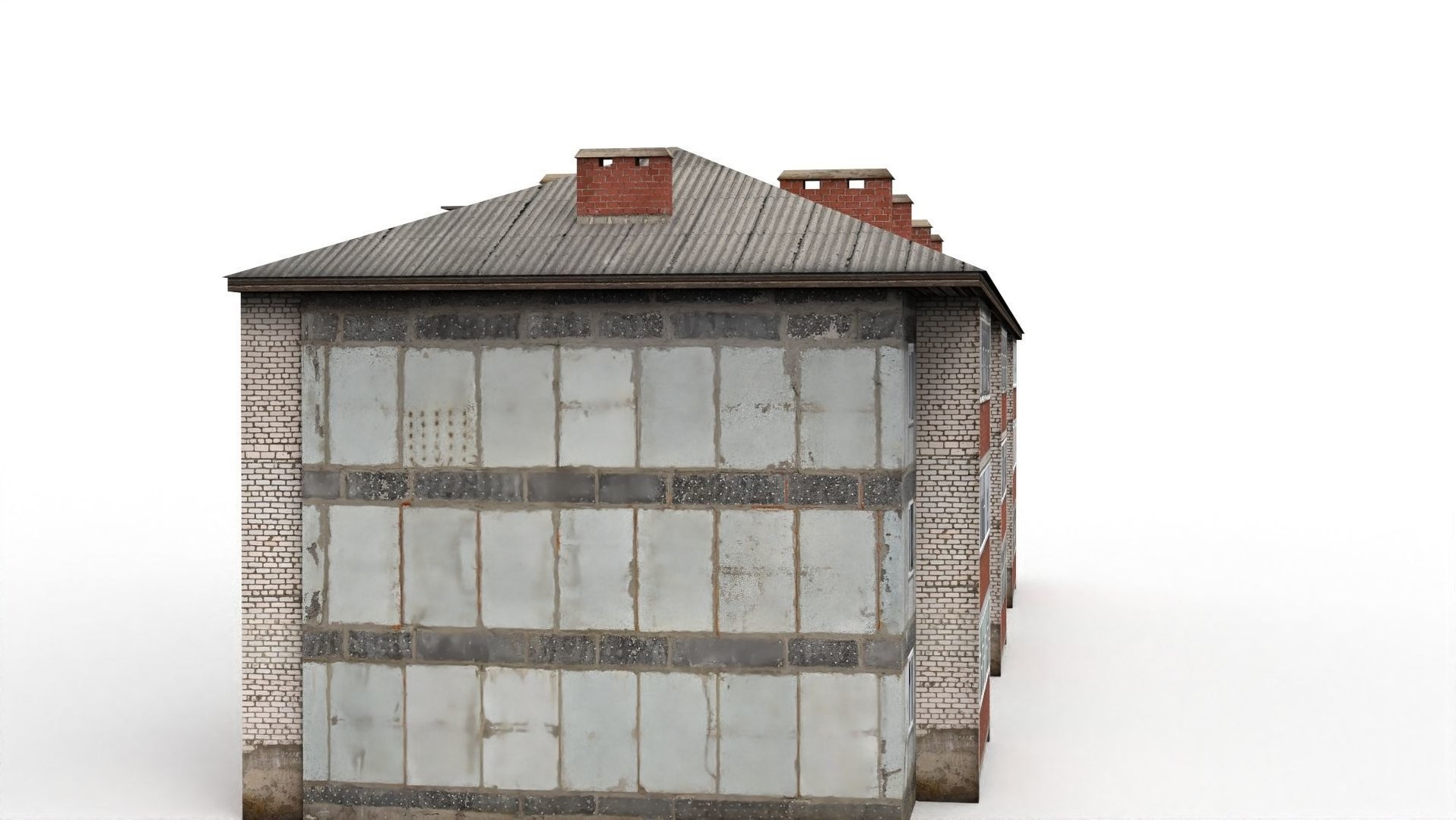 3 Storey Residential Building 3D - TurboSquid 1816078