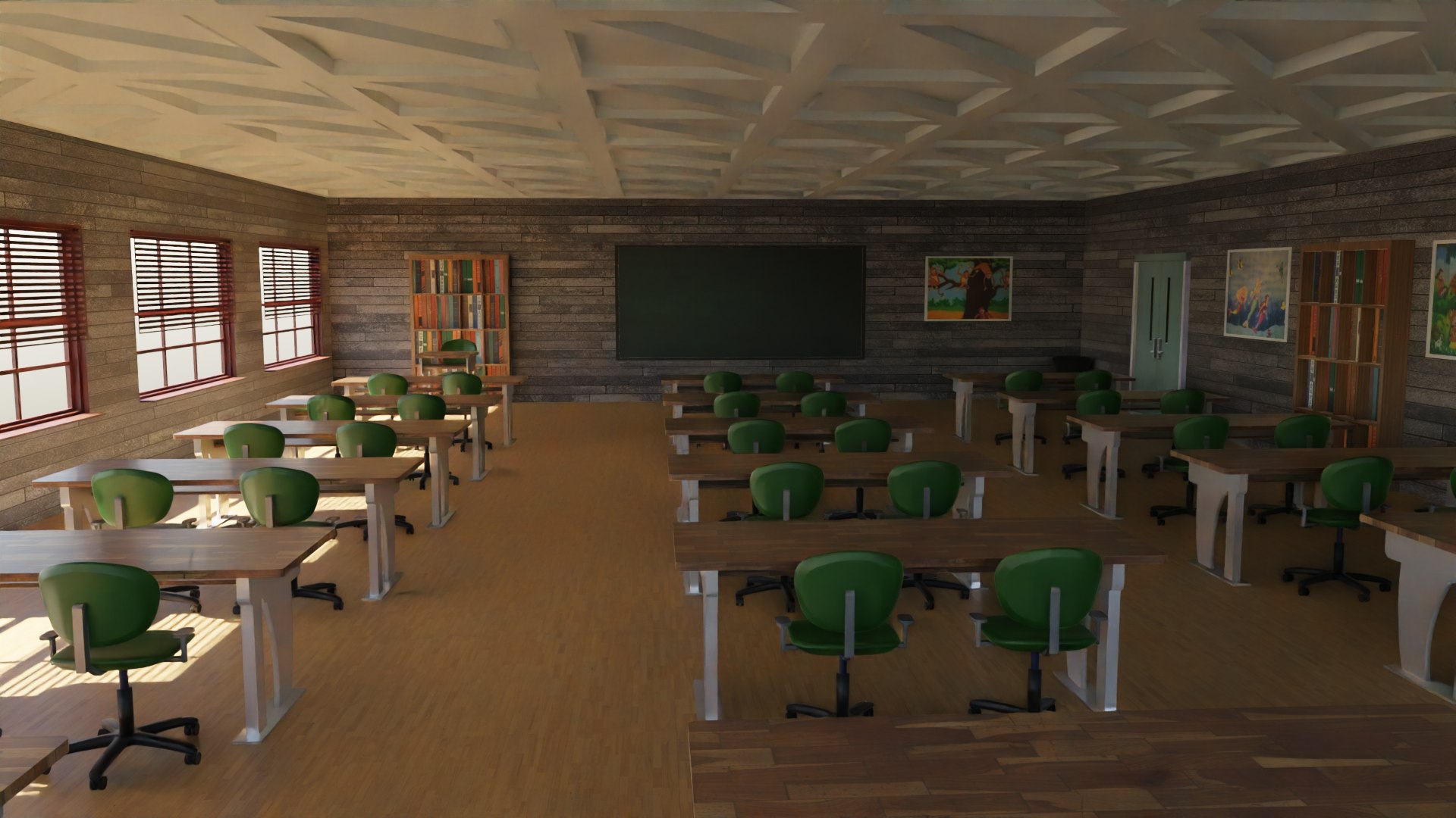 School Classroom 3D - TurboSquid 2159660
