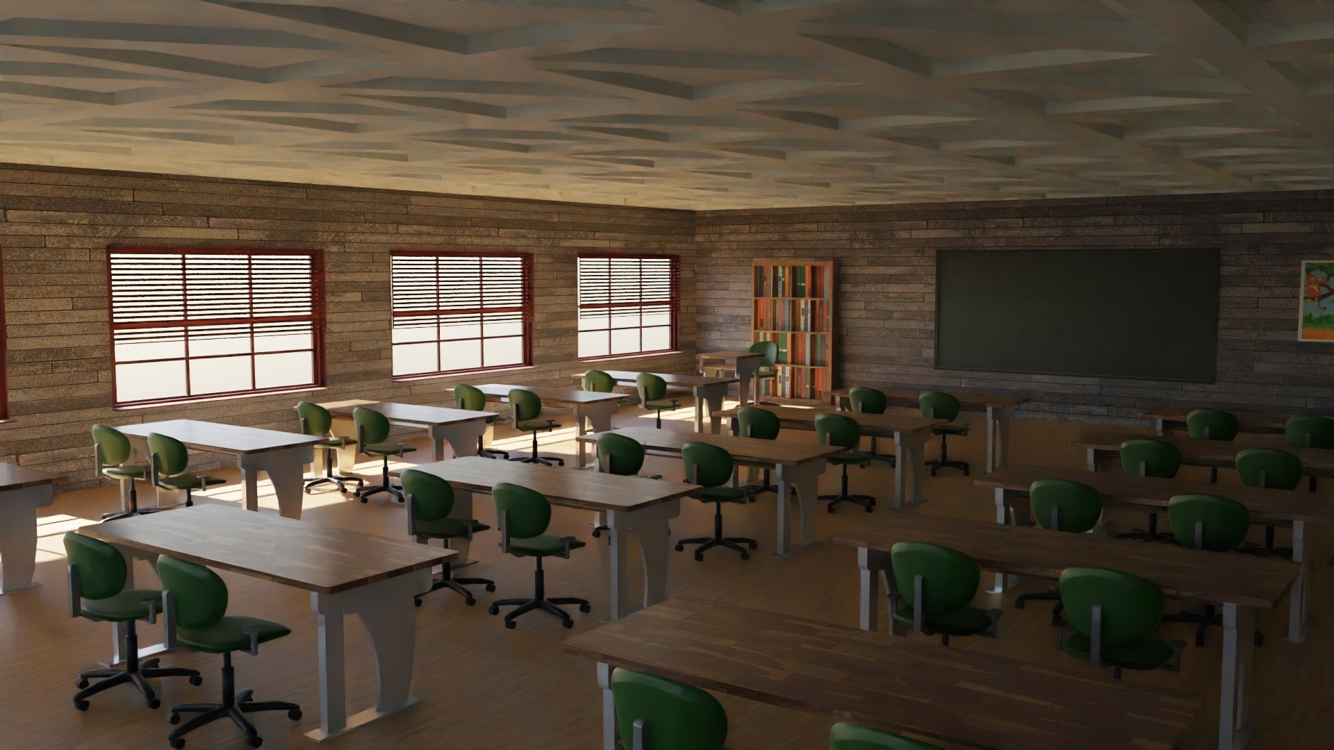 School Classroom 3D - TurboSquid 2159660