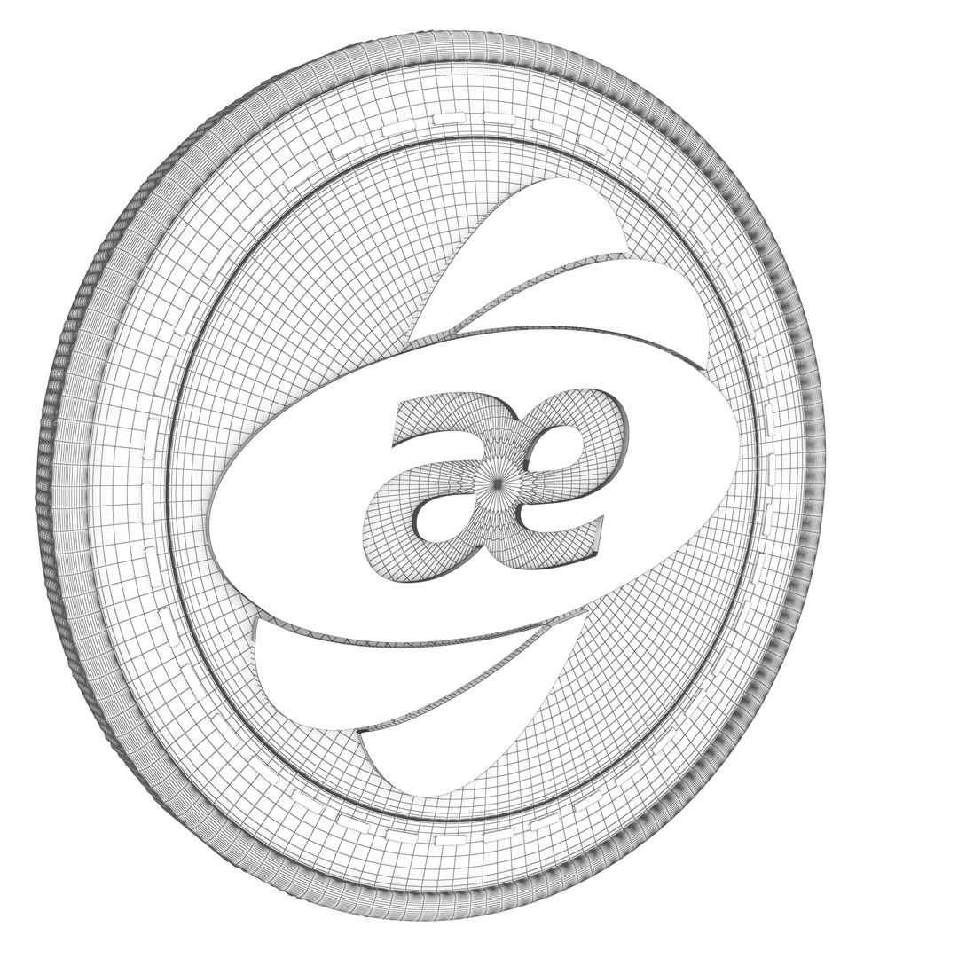 Aeon Cryptocurrency Gold Coin model - TurboSquid 1765041