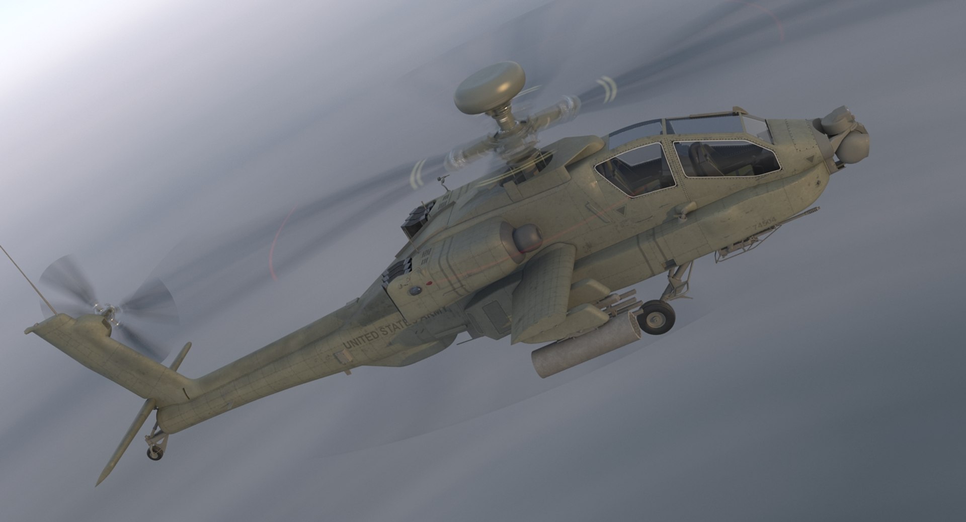 3d ah-64d apache longbow