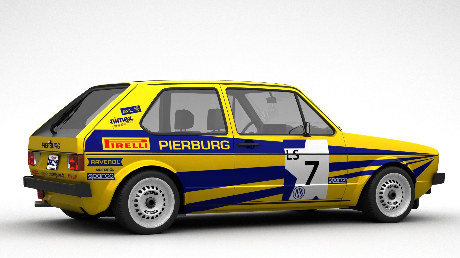 3D Volkswagen Golf Mk1 Rally - TurboSquid 2054640