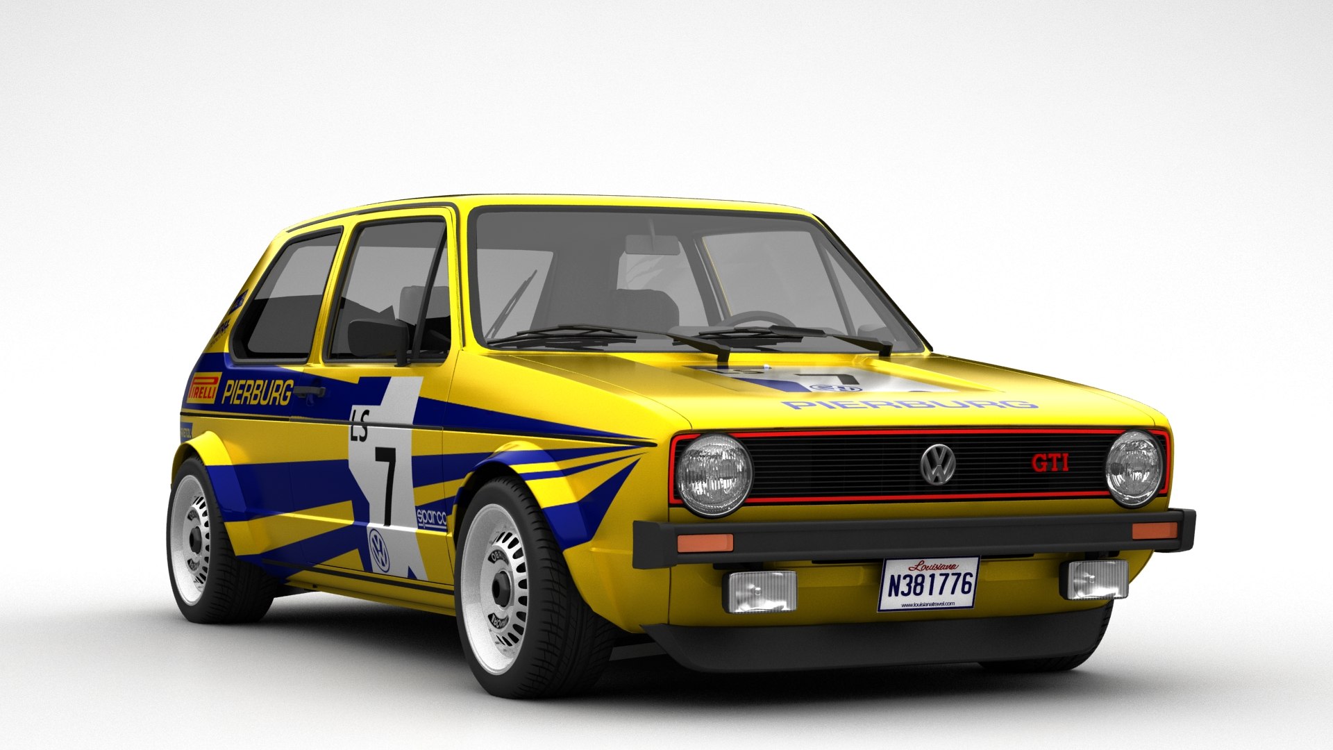 3D Volkswagen Golf Mk1 Rally - TurboSquid 2054640
