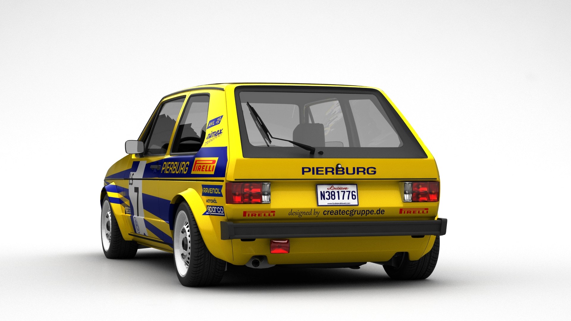 3D Volkswagen Golf Mk1 Rally - TurboSquid 2054640