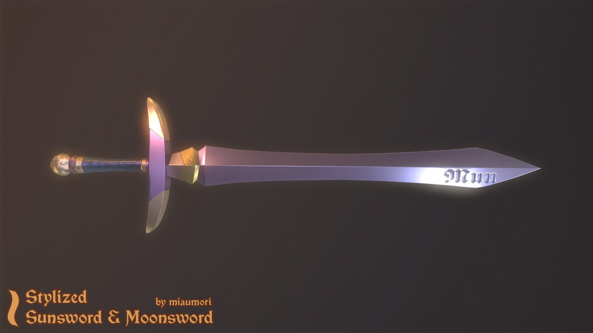 Free Sunsword Moonsword - Stylized Swords 3D - TurboSquid 2015260