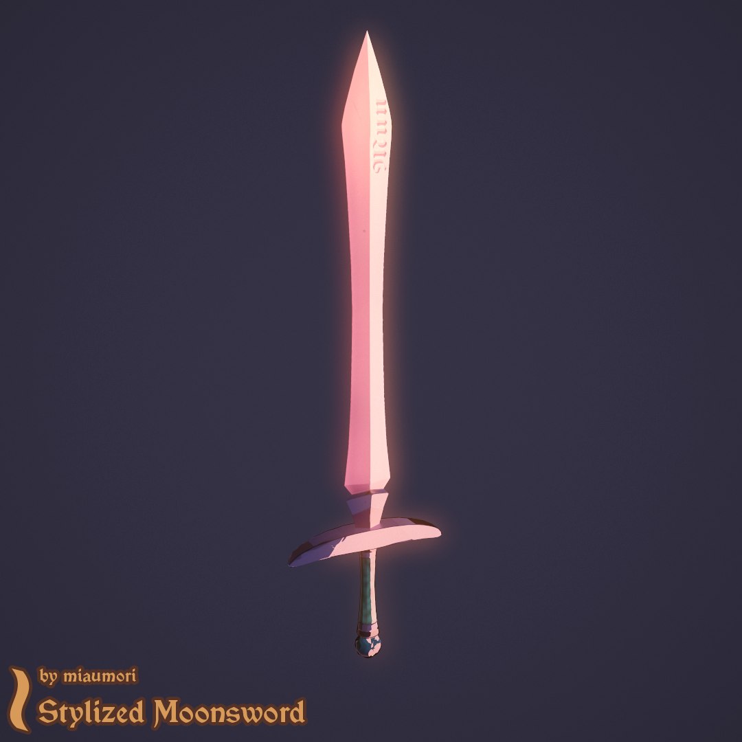 Free Sunsword Moonsword - Stylized Swords 3D - TurboSquid 2015260