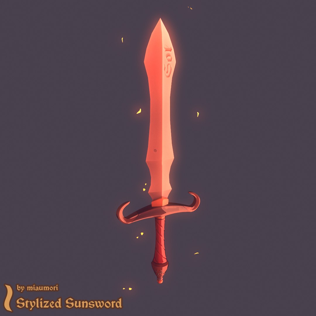 Free Sunsword Moonsword - Stylized Swords 3D - TurboSquid 2015260