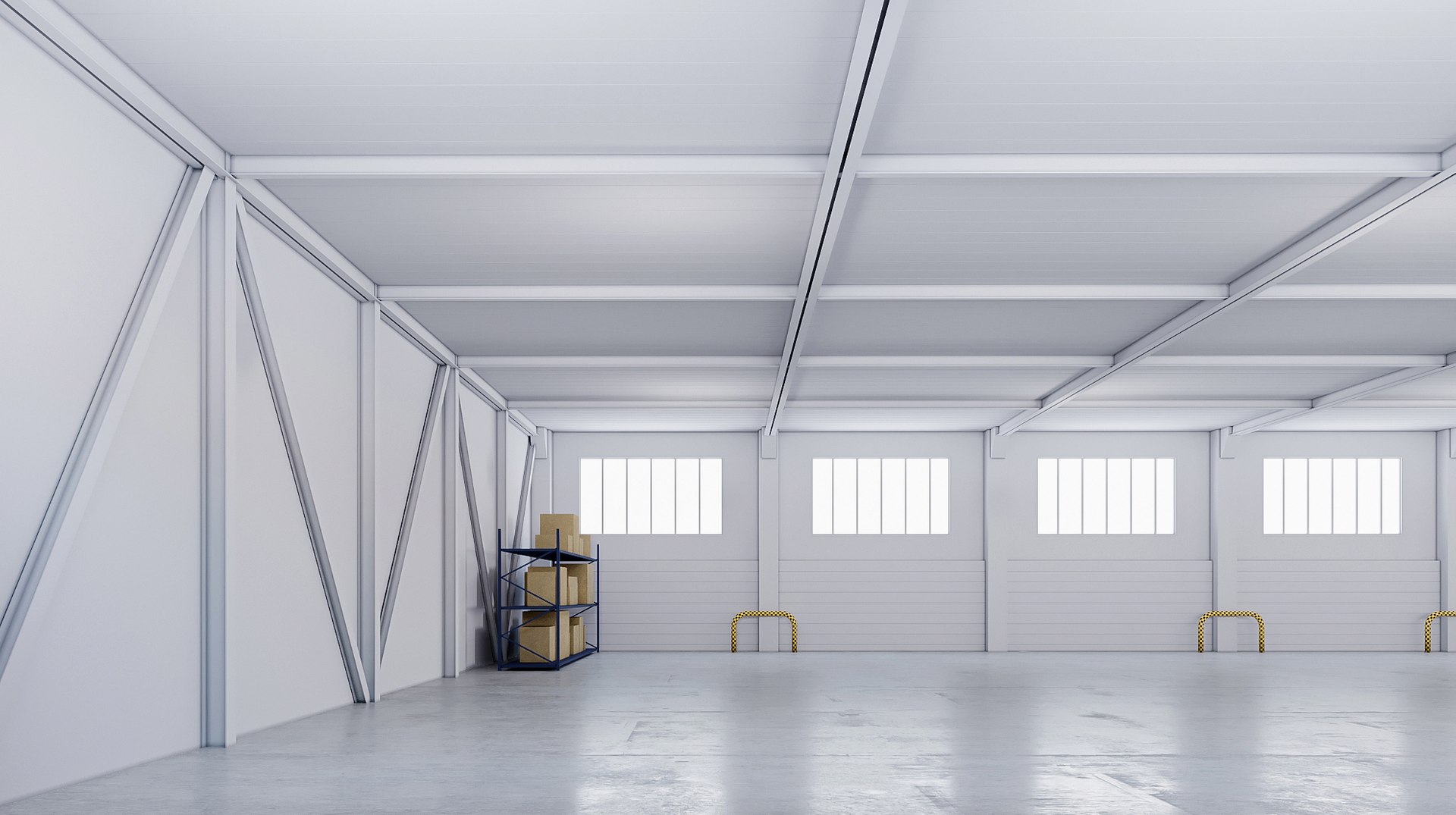 3D Low Poly Warehouse 04 Model - TurboSquid 2063013