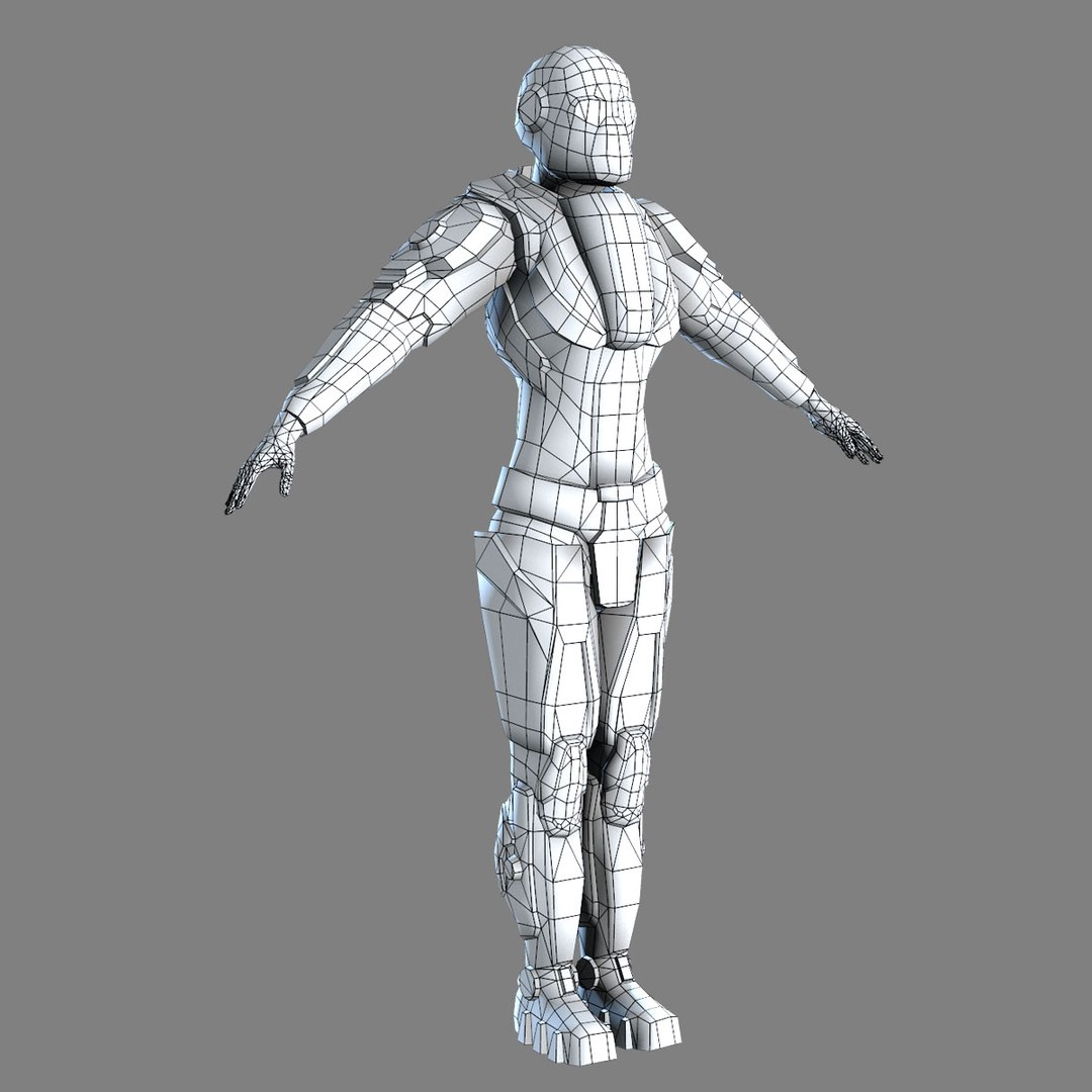 3d - Armor Female Model